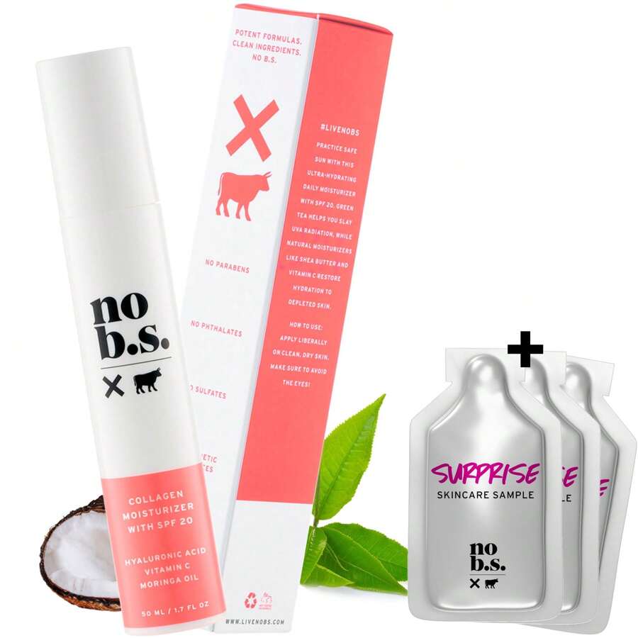 No BS Collagen Face Moisturizer With SPF 20. Daily Face Moisturizers ...