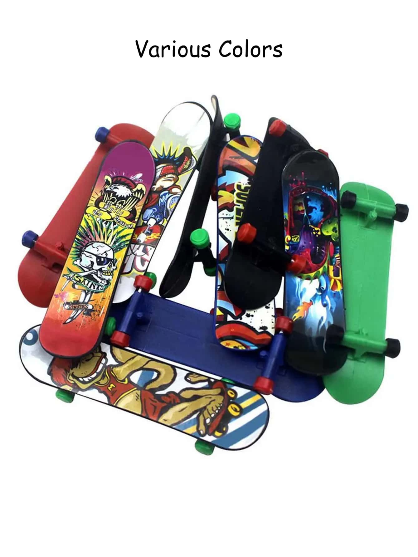 10pcs/Lot Finger Mini Skateboard Creative Novelty Toy Desktop Fingertip ...