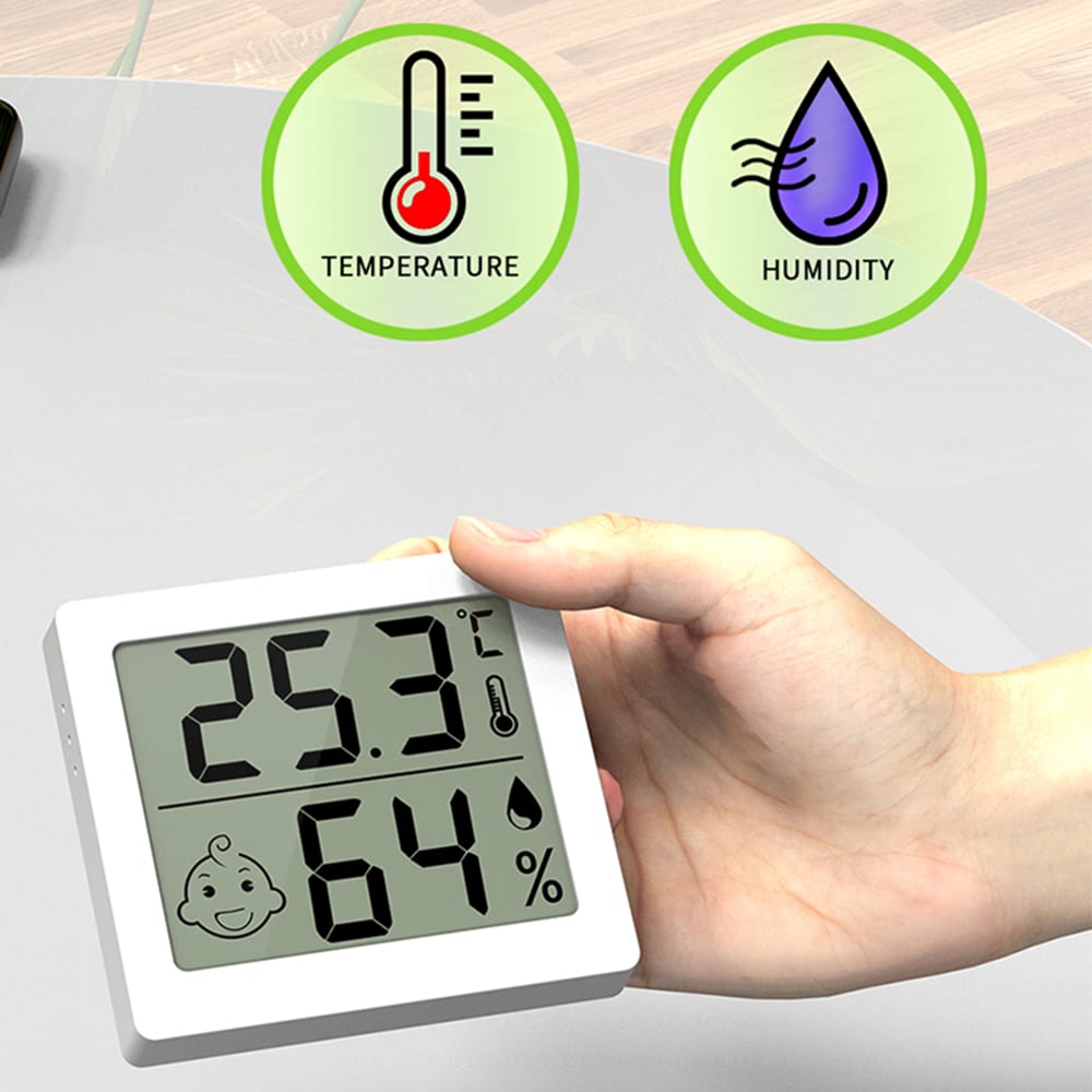 High-precision Electronic Thermometer Hygrometer, Built-in Magnet And ...