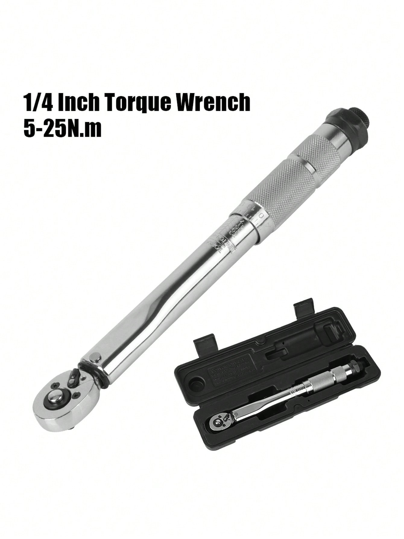 Adjustable Torque Wrench 5-25N.m Micrometer 1/4'' Drive Professional Spanner Hand Tool Car Bike ...