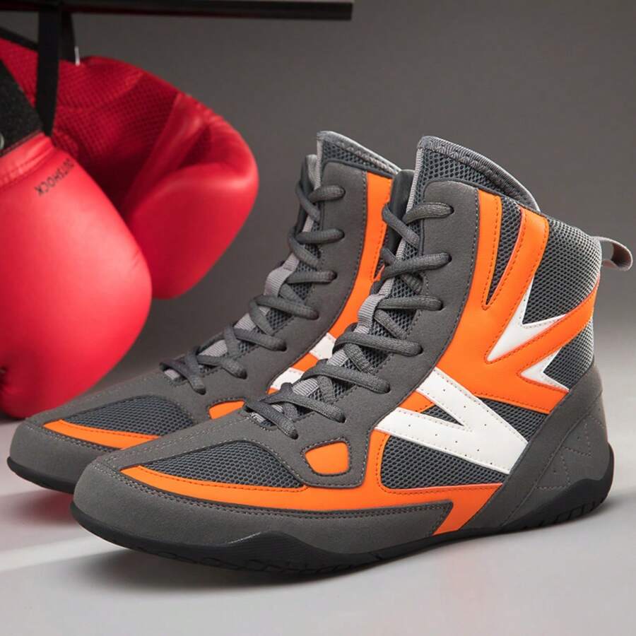 TOLLN Zapato de boxeo profesional para hombre, zapatillas de lucha de ...