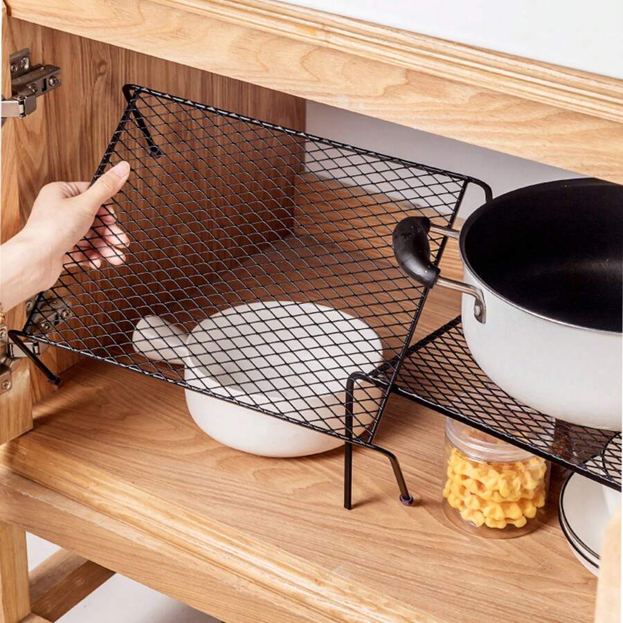 Household Cabinet Organizer Shelf With Dividers | SHEIN USA