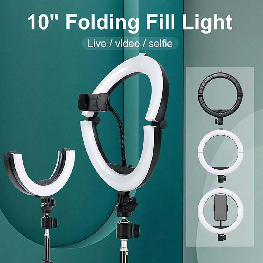 MACTREM 10 inch Folding Fill Light 2.1M Brackets 2023 New Live ...