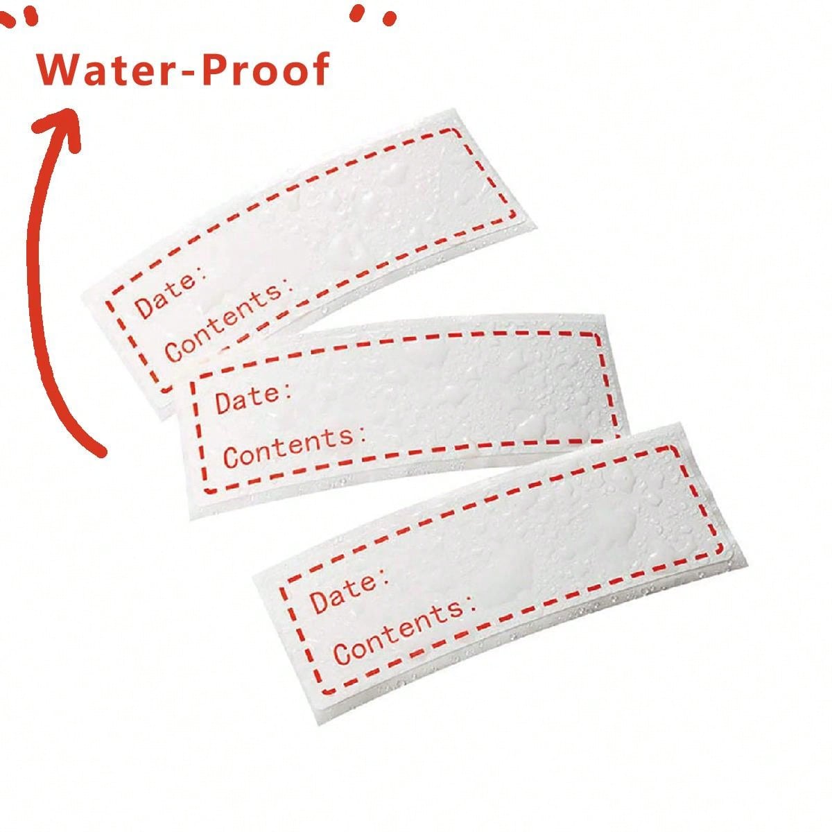 1 Roll Date Label Stickers, Removable Adhesive Label Paper For Food ...