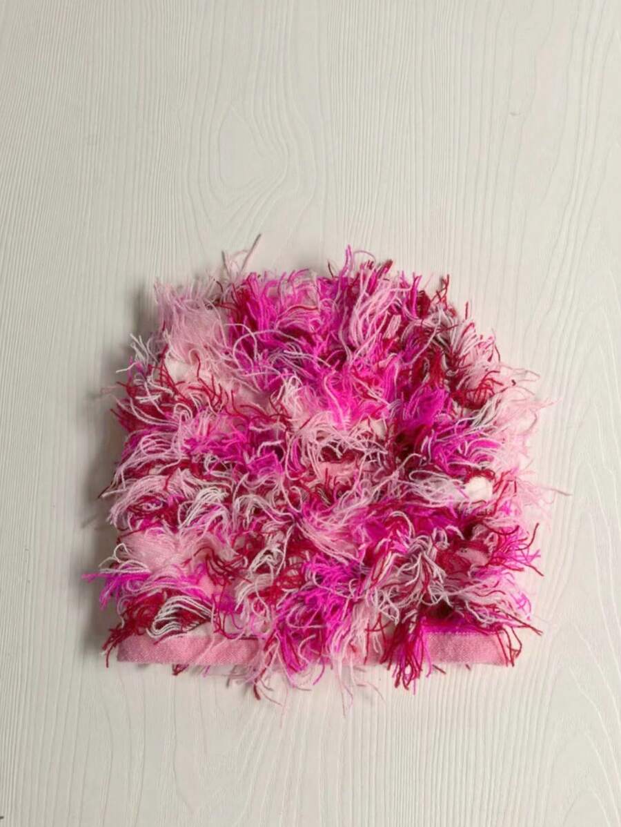 Street 1pc Women's Messy Yarn Knitted Beanie Hat, Ins Style, Funny ...