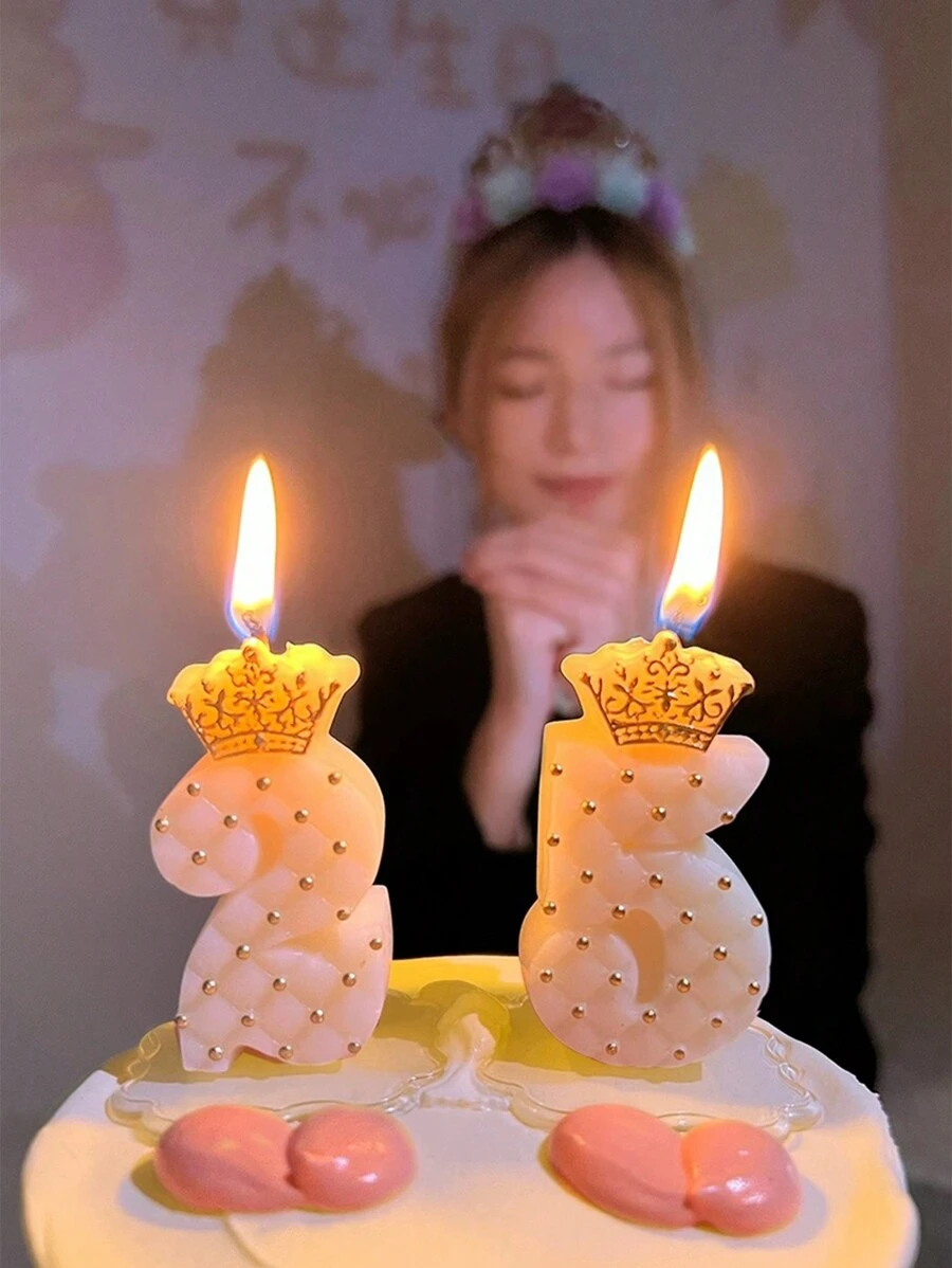 White Crown Number Candle, Back To School Valentine Day | SHEIN USA