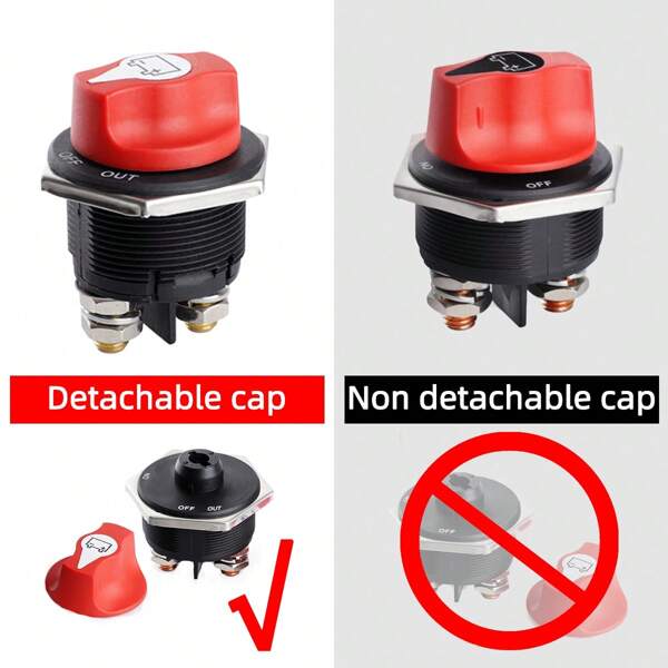 Auto Battery Disconnect Switch 12V 24V Marine 200A 300A Dual Battery ...