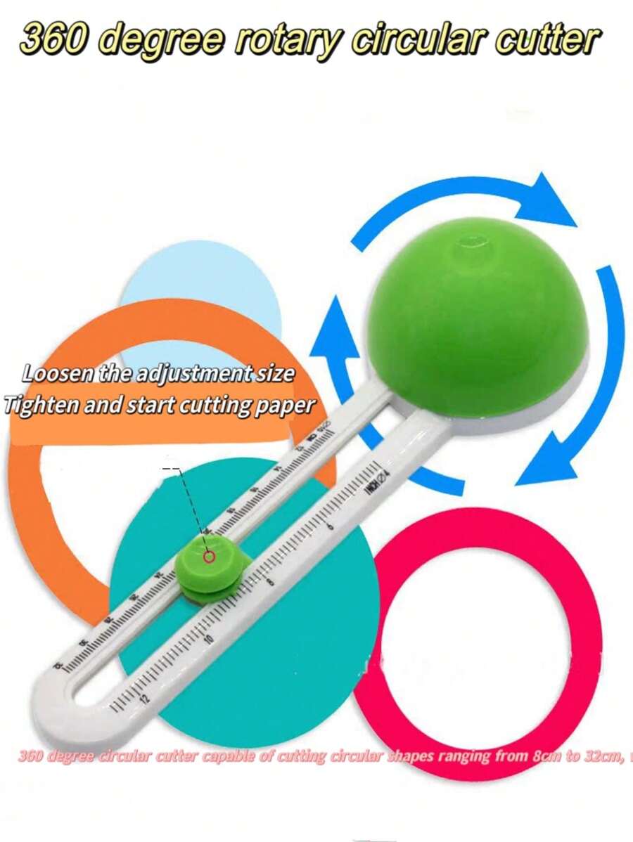 Circle Cutter, Circular Paper Scissor, School Student Handcraft Tool ...
