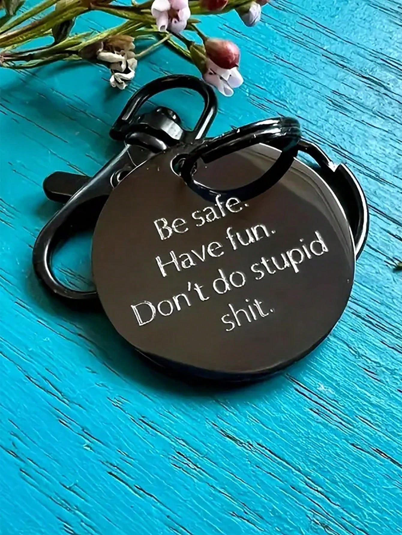 Custom Engraved Keychain: Unleash Thrills Responsibly with this Safe ...