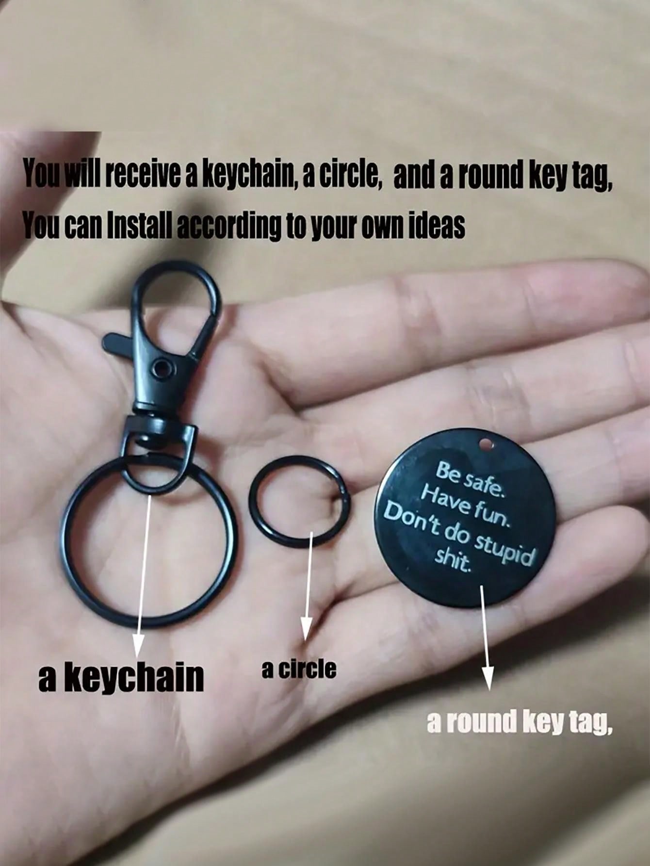 Custom Engraved Keychain: Unleash Thrills Responsibly with this Safe ...