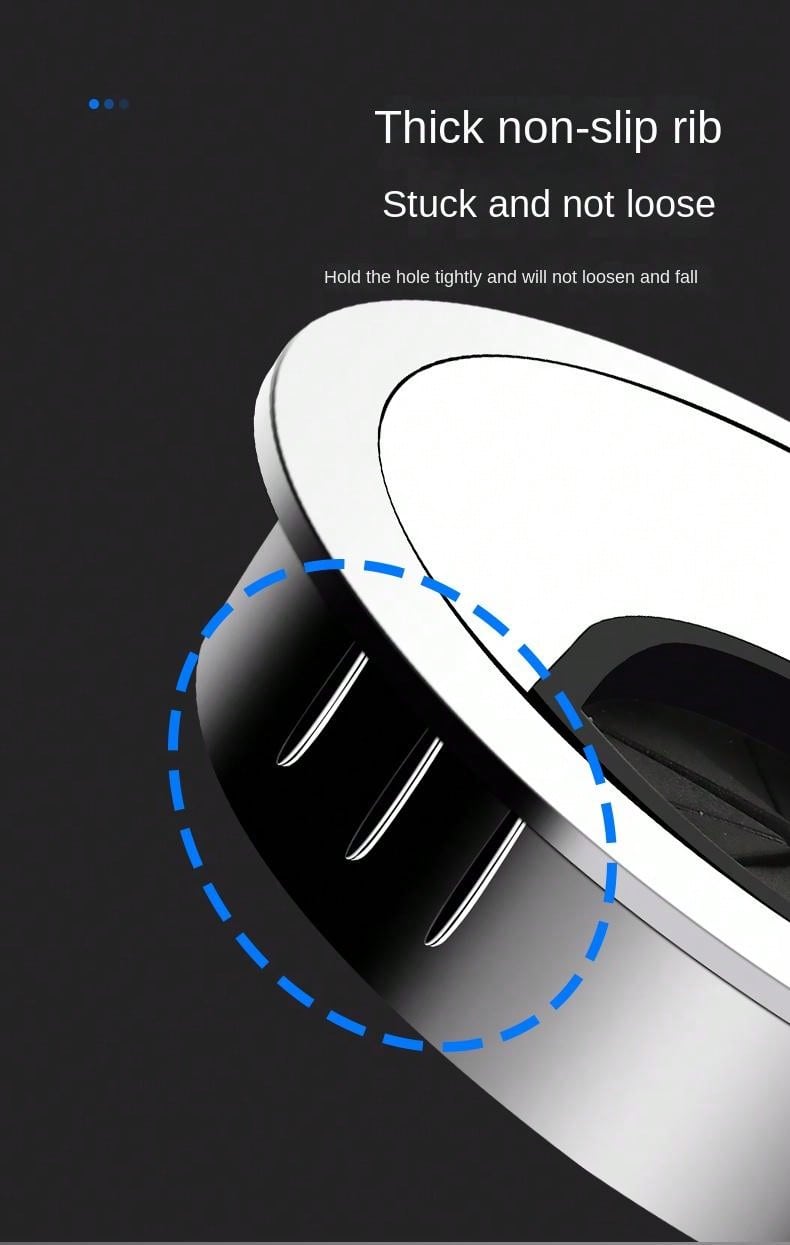 2-inch Desktop Cable Management Grommet With Cap In Black/silver, Used ...