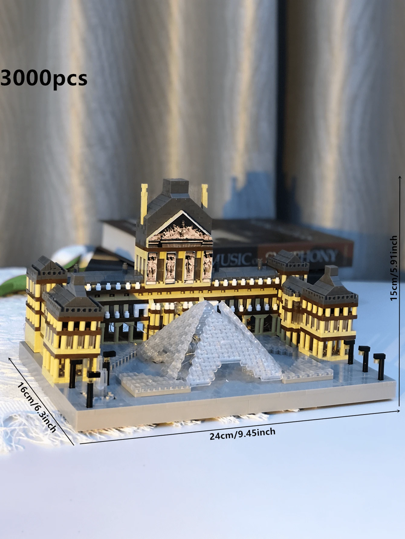 Miniature Building Blocks Toy Set With Famous World Landmarks - Louvre ...