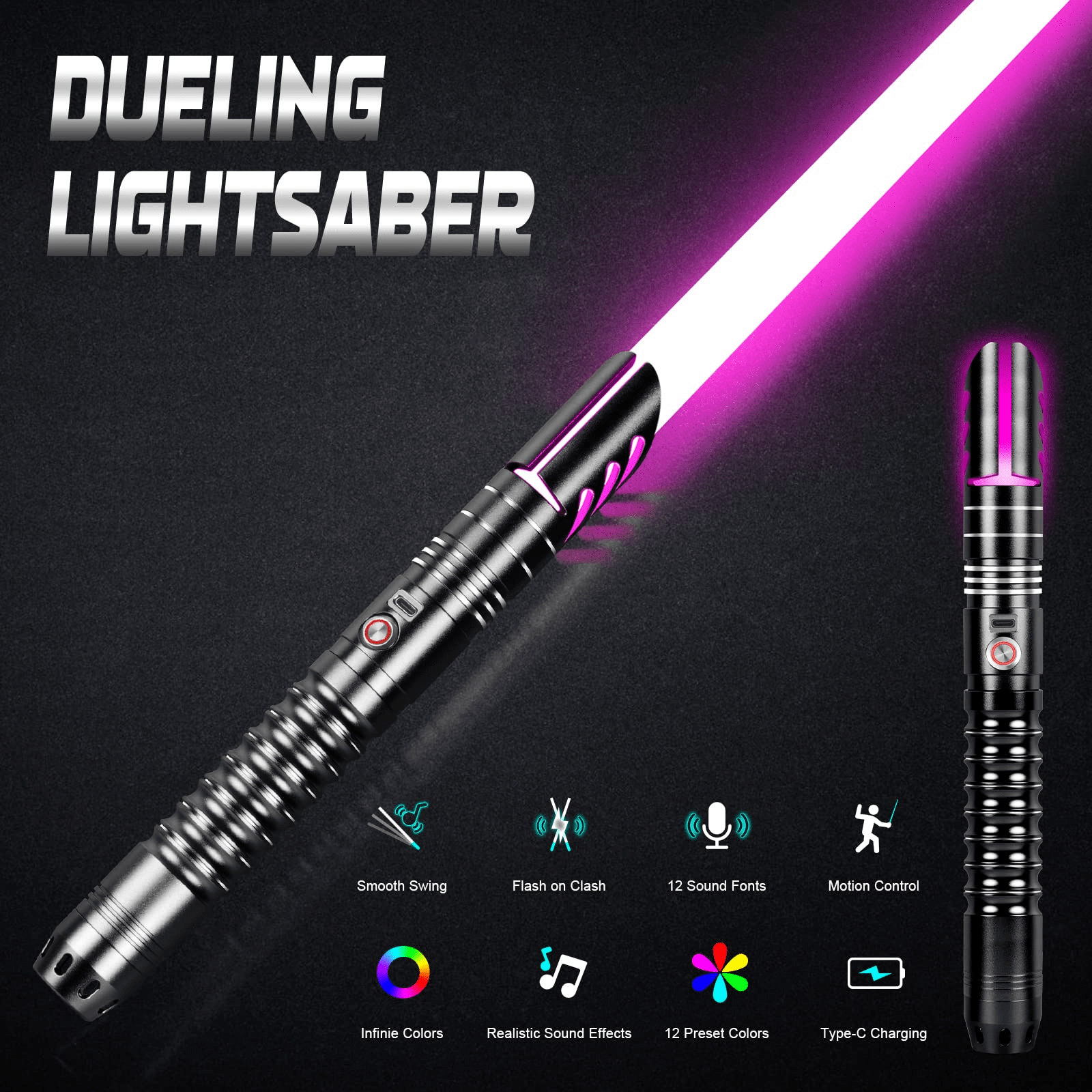 Heavy Dueling Lightsaber for Adults Smooth Swing Force Fx Lightsabers ...