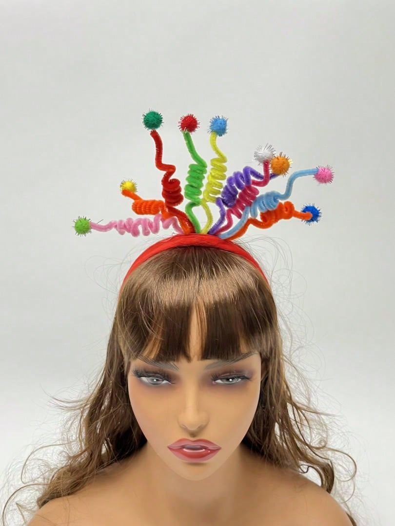 Funny Spring Coil Ball Headband, Cute Cartoon Multicolor Hair Hoop ...