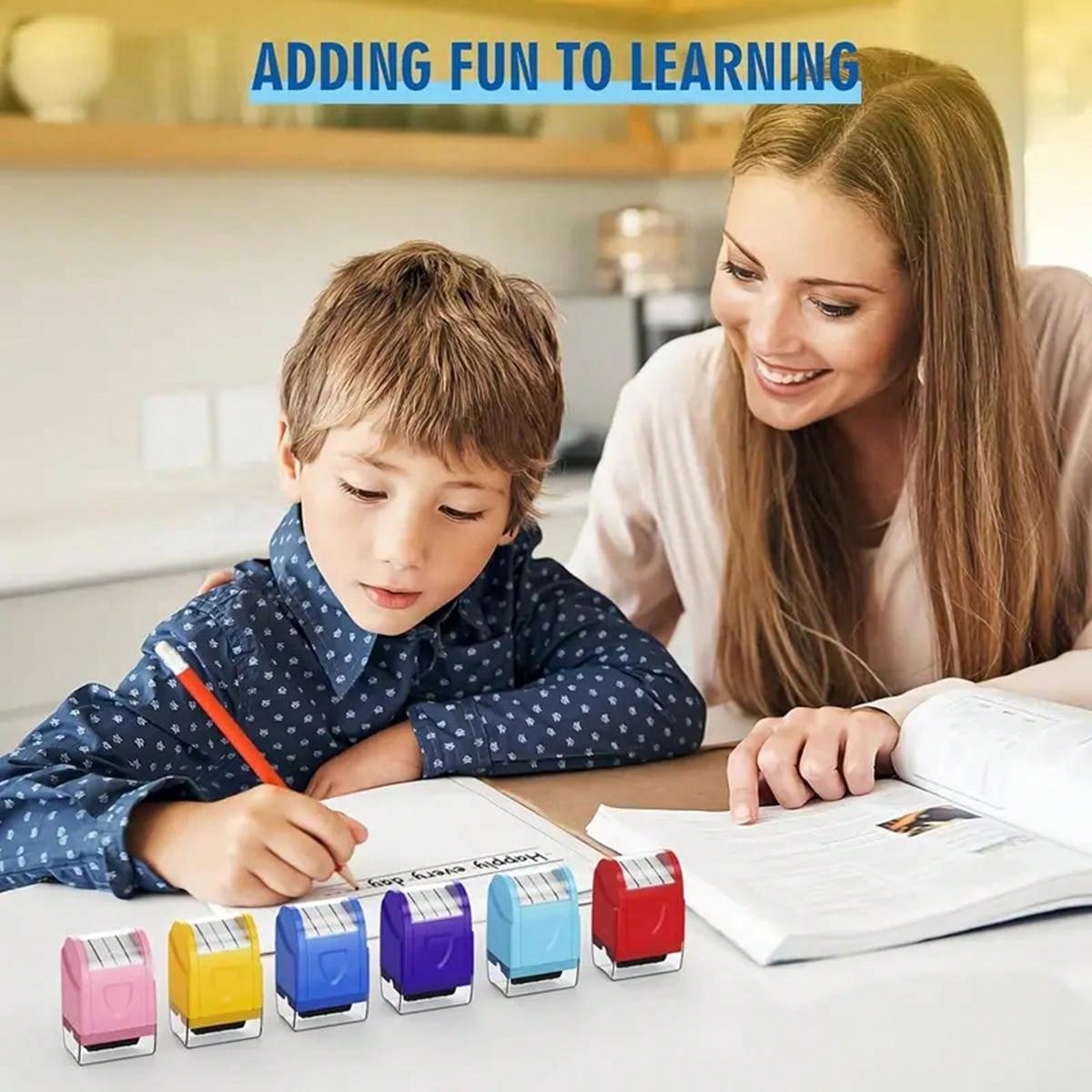 1PC Dashed Handwriting Lines Practice Roller Stamp Parents And Teachers ...