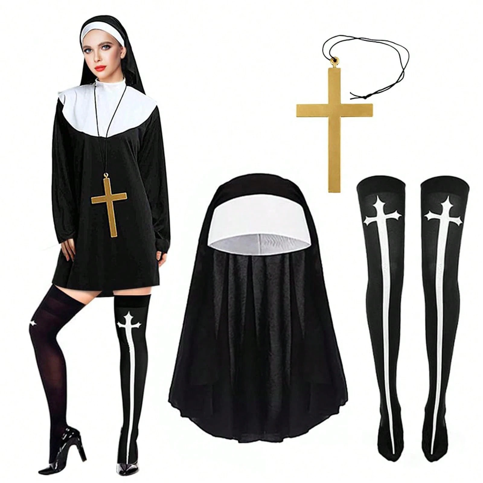 4 Piezas Accesorios De Disfraz Para Mujeres, Sombrero De Disfraz De ...