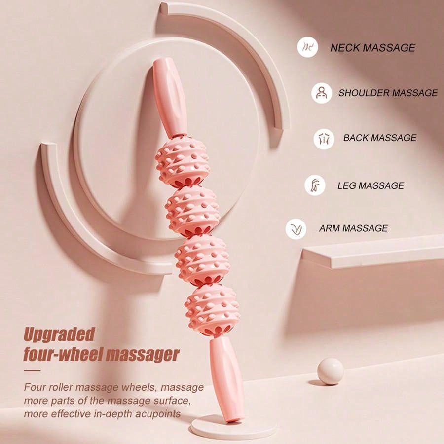 Massage Stick Muscle Relaxation Roller For Calves Wolf Teeth Shaped