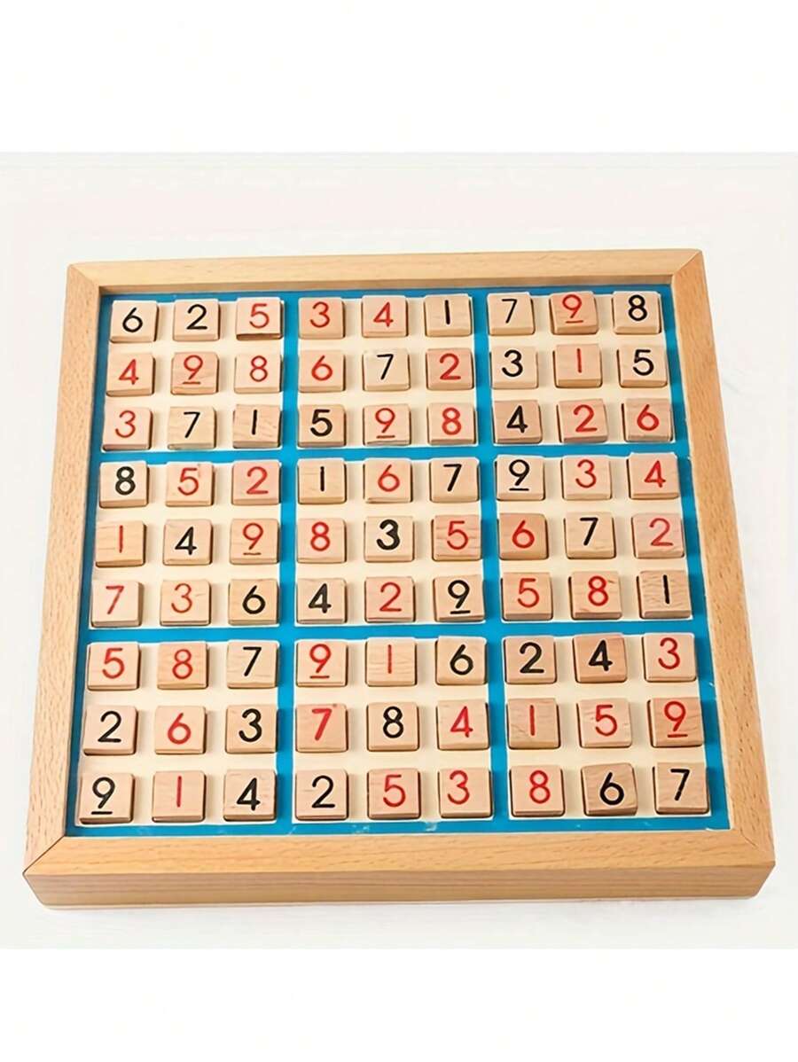 One Wooden Sudoku Puzzle Game, Cultivate Children's Logical Thinking ...