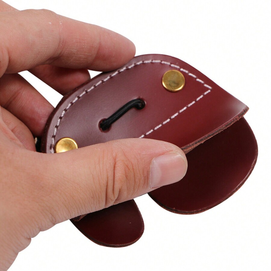 1pc Archery Finger Tab Cow Leather Shooting Hunting Bow Strings Hand ...