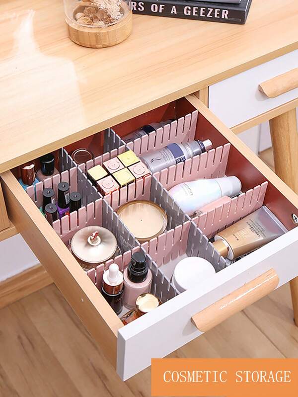 Drawer Organizer Divider Plastic Separators Free Combination Underwear ...