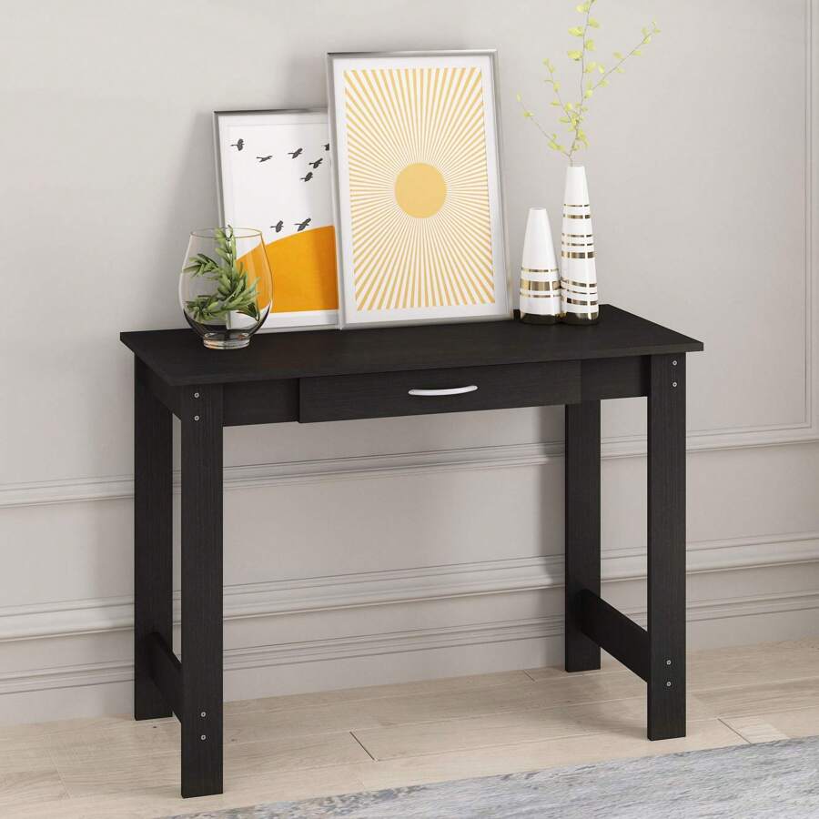 JAYA Writing Desk With Drawer, Black | SHEIN USA