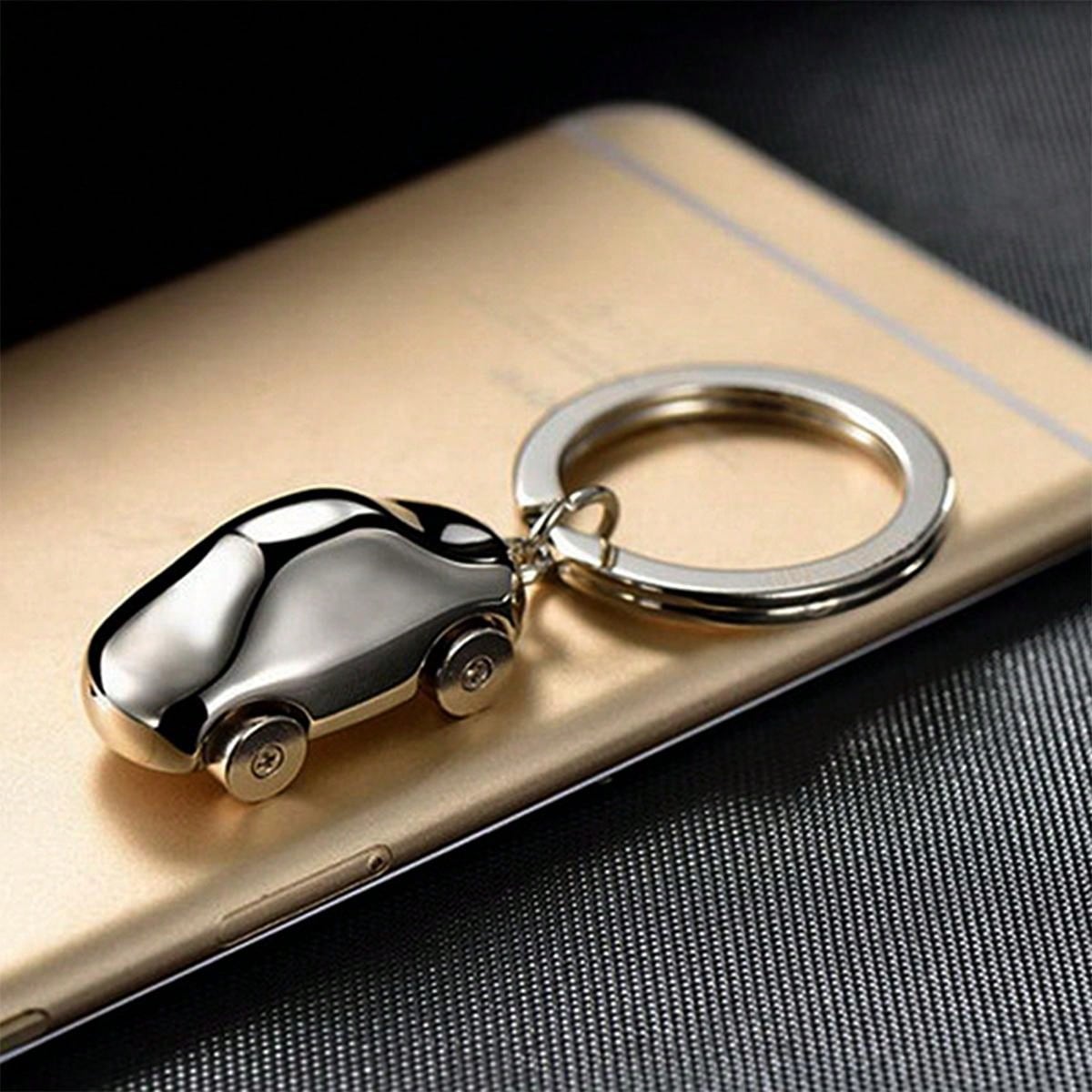1pc Creative Classic Car Shaped Keychain Key Ring Pendant As Metal Gift ...