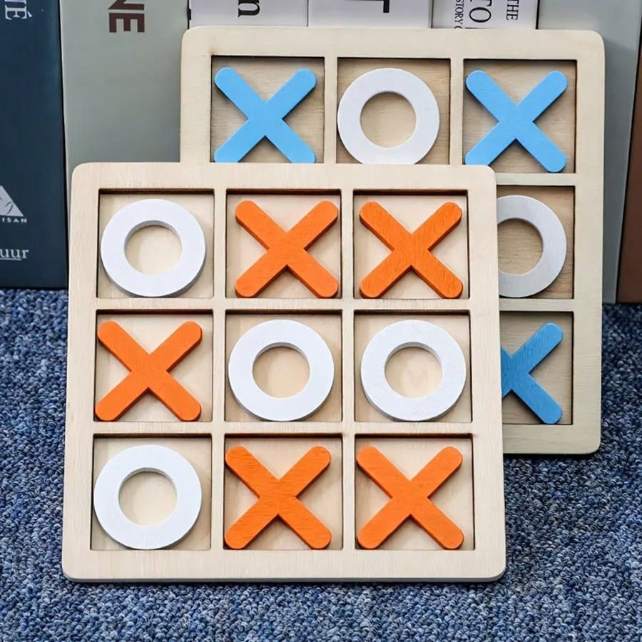 Orange Tic Tac Toe Board Game, Perfect For Parent-child Interaction ...