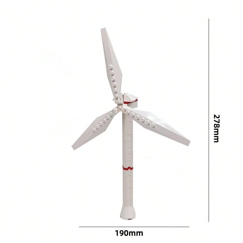 Small Particle Assembly Moc Modern Architecture Wind Power Model Large ...