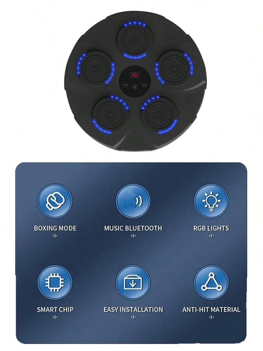 Smart Music Boxing Machine Wall Target LED Lighted Sandbag Relaxing ...