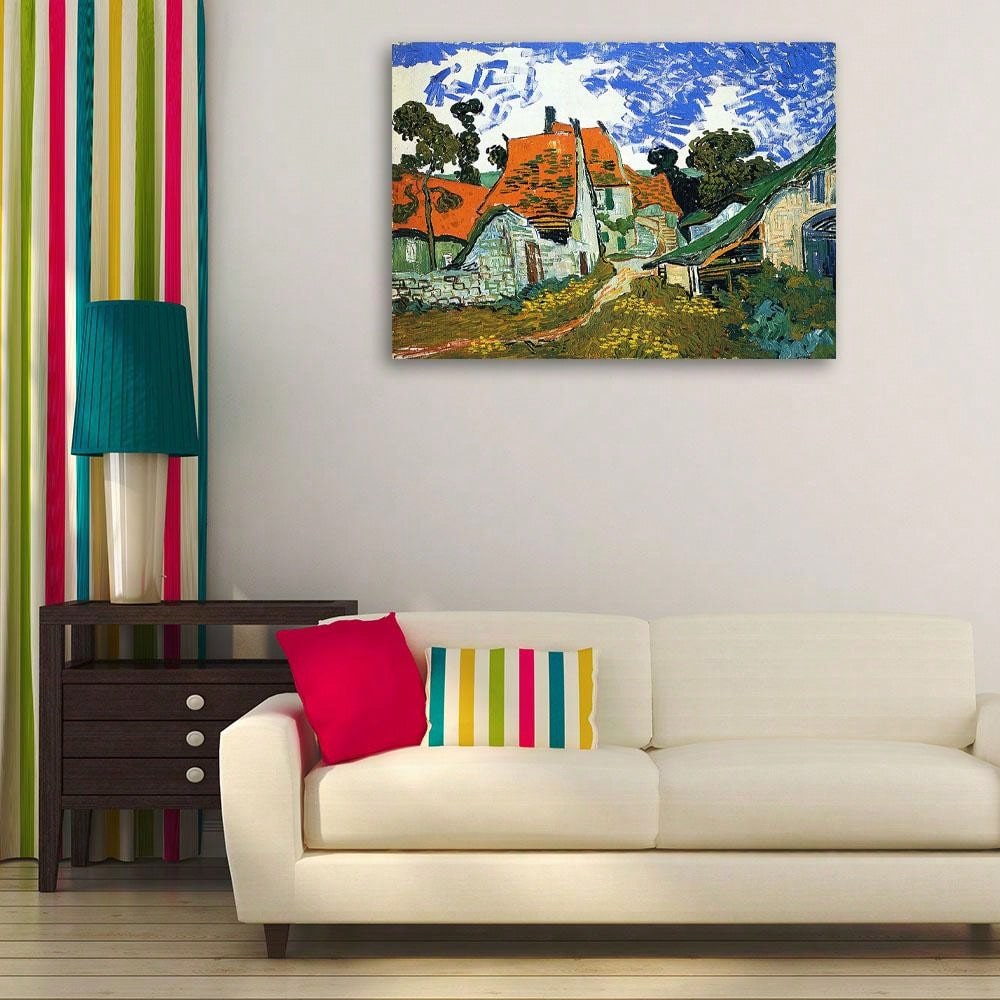 A Banner Van Gogh's Cabin Impression Spray Painting, No Frame, Pure ...