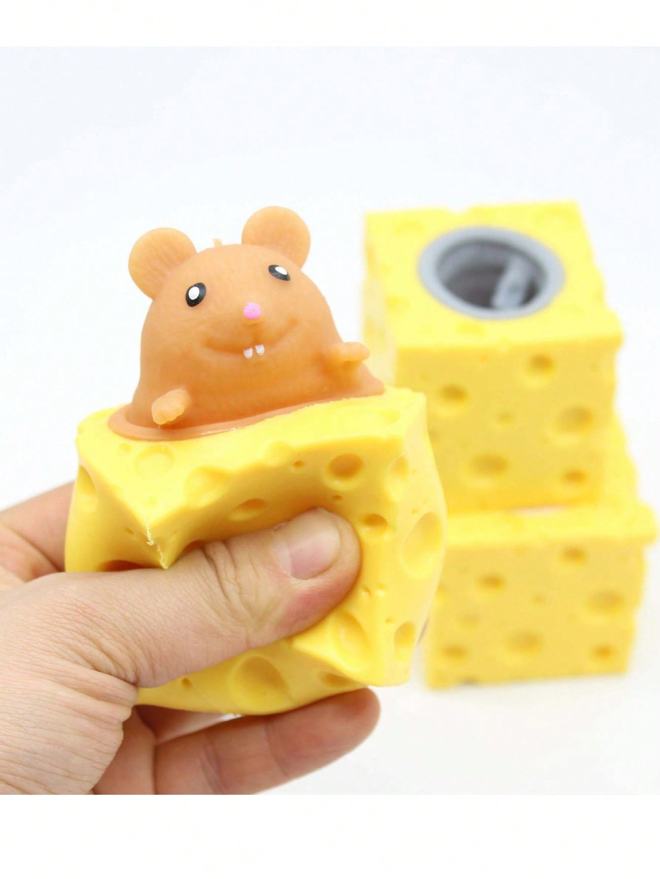Creative Stress-relieving Cute Cheese Mouse Cup Squishy Squeeze Venting ...