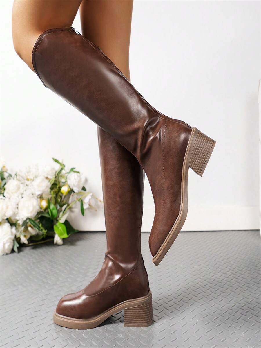 Women's High-cut Boots For Thick Legs, With Wide Circumference & Knight ...