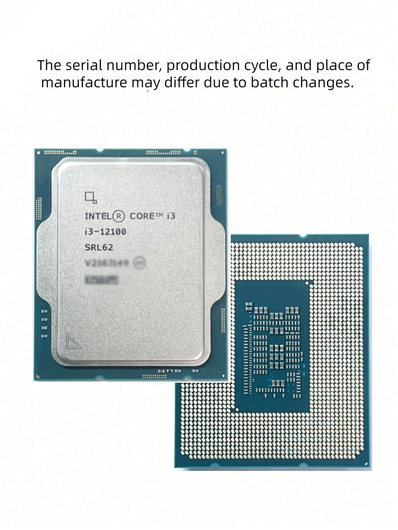 Intel Core I3-12100 Processor 3.3 Ghz 4-core 8-thread 60w L3=12m Intel ...