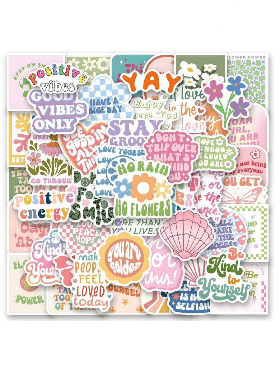 Preppy Aesthetic Stickers Danish Pastel Stickers 100PCS, Pink Things ...