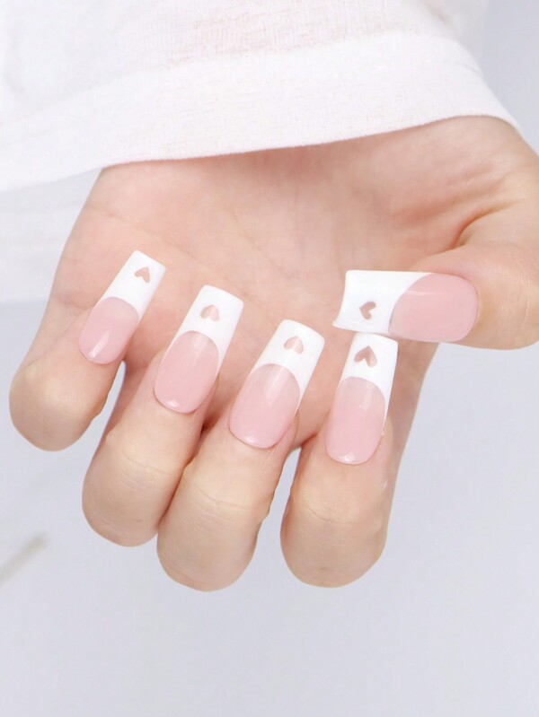 Upgrade Your Look With 120pcs Long Square Clear Full Cover Press On