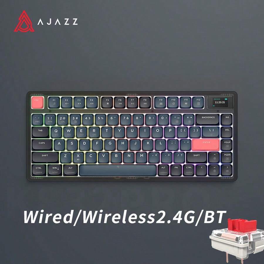 AJAZZ AJAZZ AK832pro Dwarf Shaft Mechanical Keyboard Adaptable Tablet ...