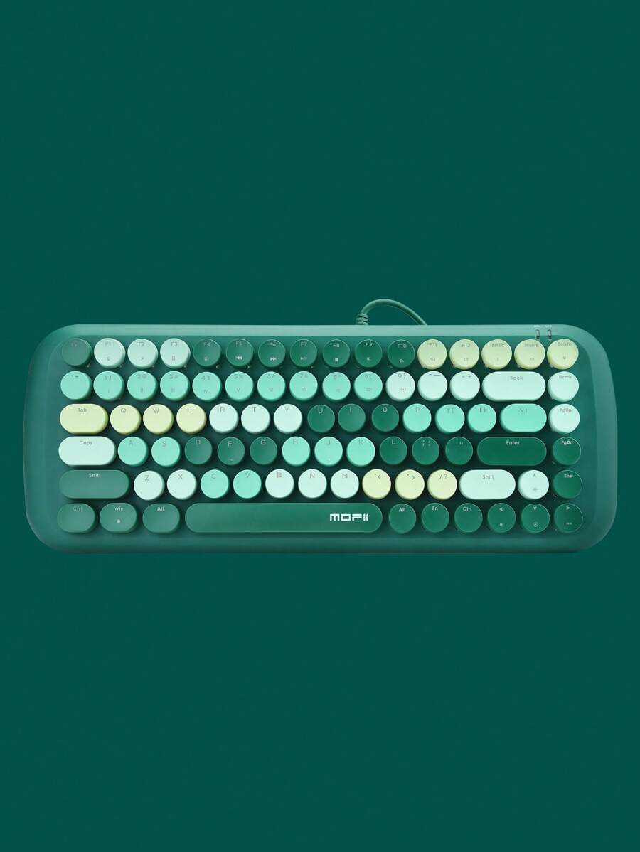 MOFII MOFII Candy M Wired Mechanical Keyboard With Blue Switches, White ...