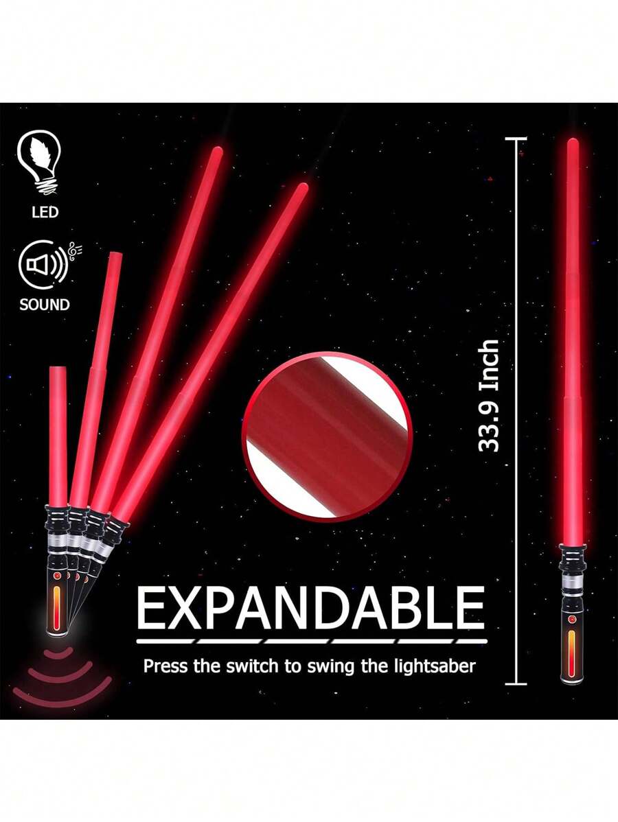 Lightup Saber For Kids LED FX Light Swords, Expandable Lightup Sabers ...