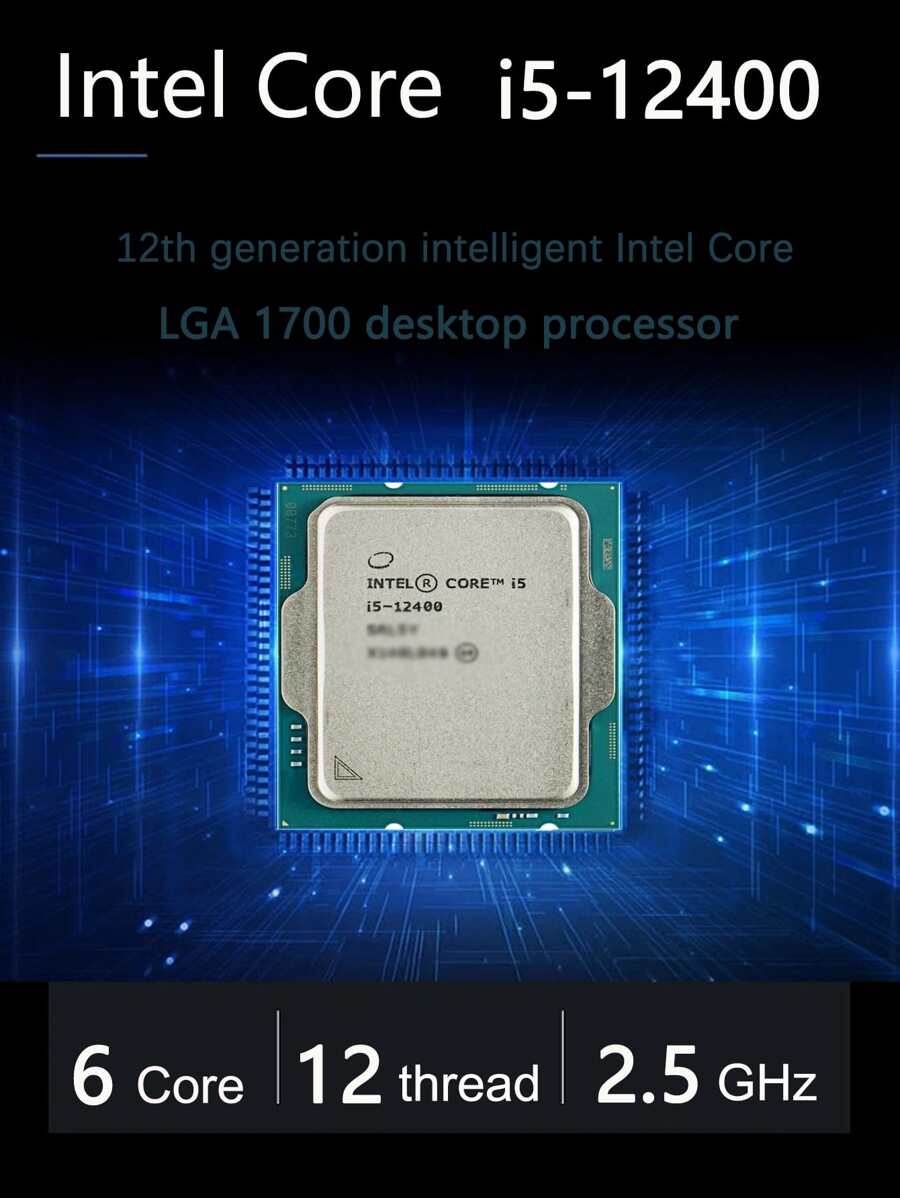 Intel Core I5-12400 I5 12400 2.5ghz 6-core 12-thread Cpu Processor 10nm L3=18m 65w Lga 1700 No ...