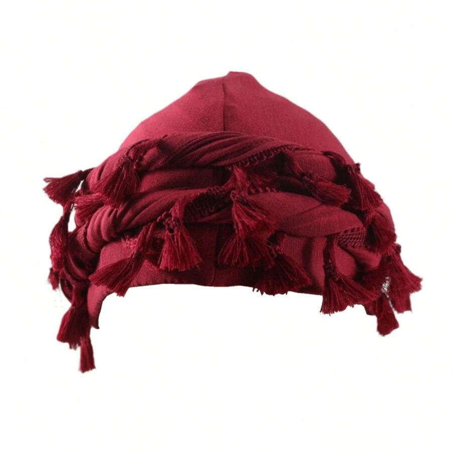 Satin Lining Turban With Tassels For Men Boho | SHEIN USA