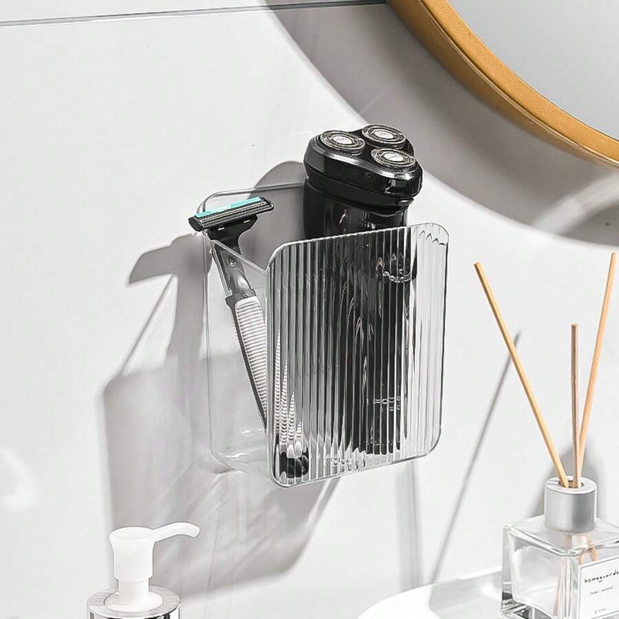 Clear Pet Plastic Wall Mount Organizer For Home Storage - Angled ...