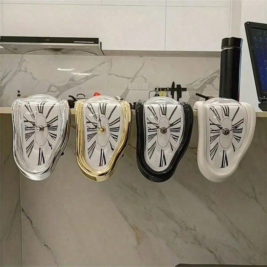 Reloj Retorcido Vintage Dorado, Reloj Romano Con Ángulo Recto Deformado ...