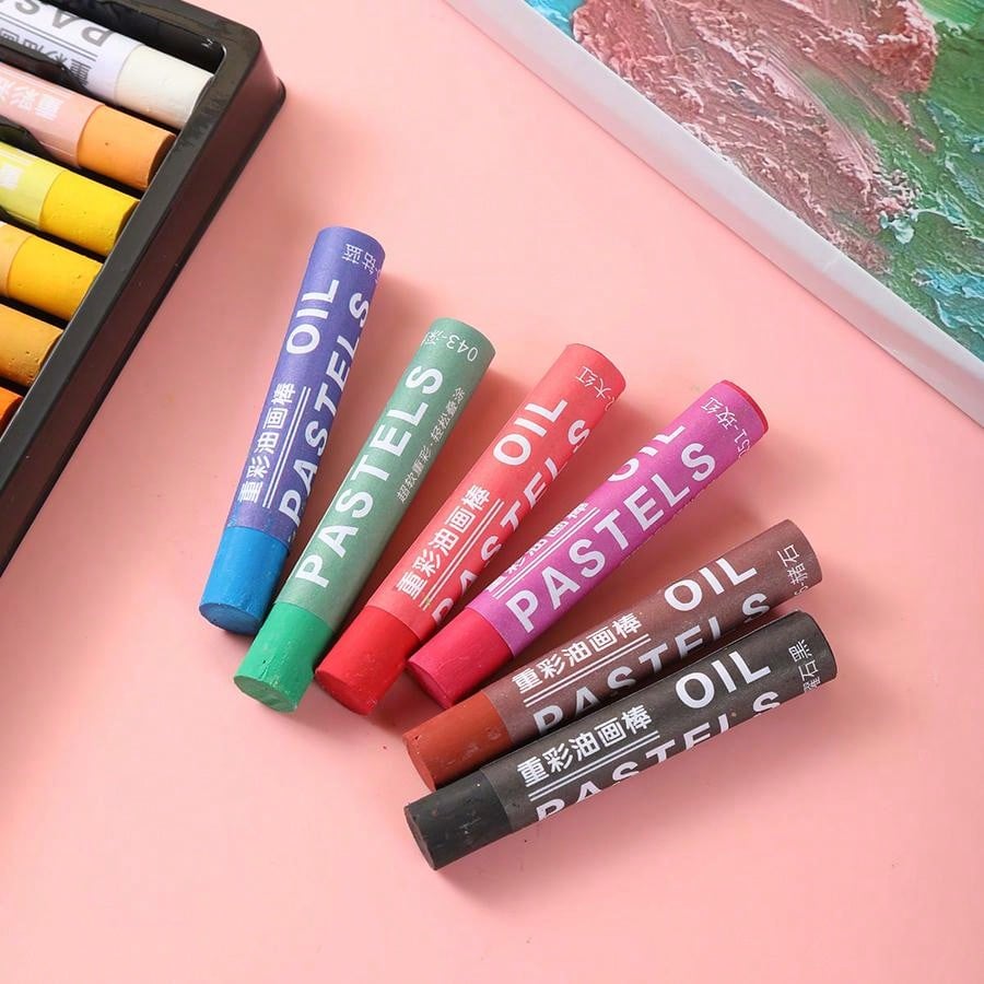 1pc Beginner's Colorful Oil Pastel Painting Set For Kids Artistic ...