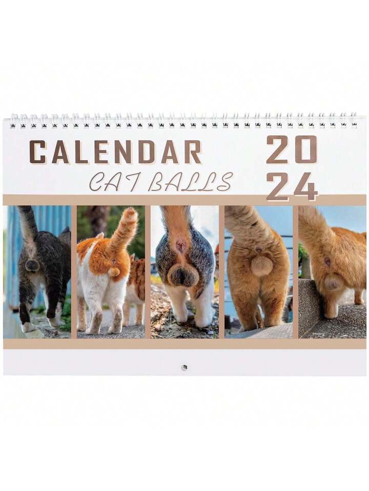 2024 Wall Calendar – 12 Monthly Funny Cats Calendar 2024, Jan 2024 ...