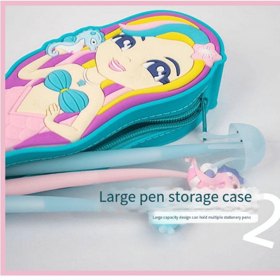 Mermaid Design Cute Pencil Case | SHEIN USA