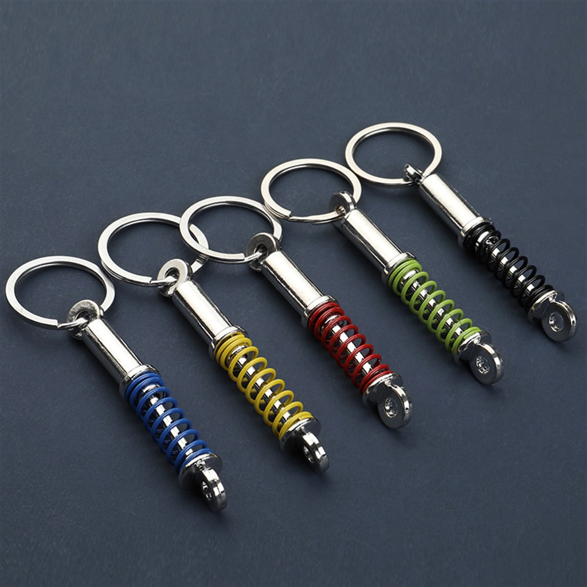 Car Keychain Metal Shock Absorber Keychain For Cars Modification ...