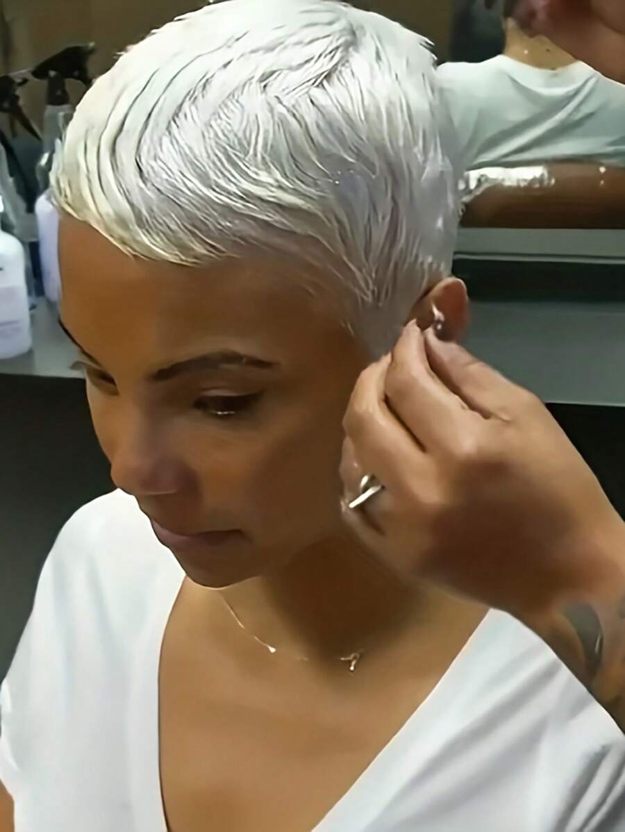 White Super Short Pixie Cut | SHEIN USA
