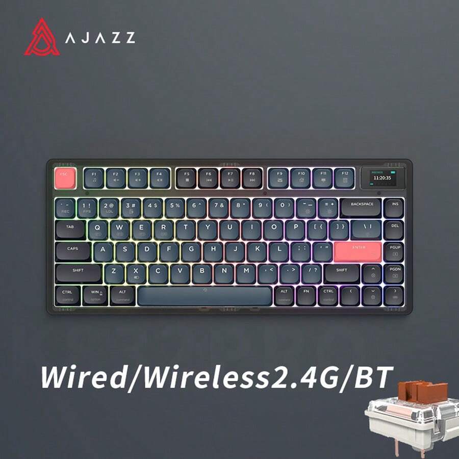 AJAZZ Teclado Mecánico Inalámbrico Con Eje Enano Ajazz Ak832pro ...