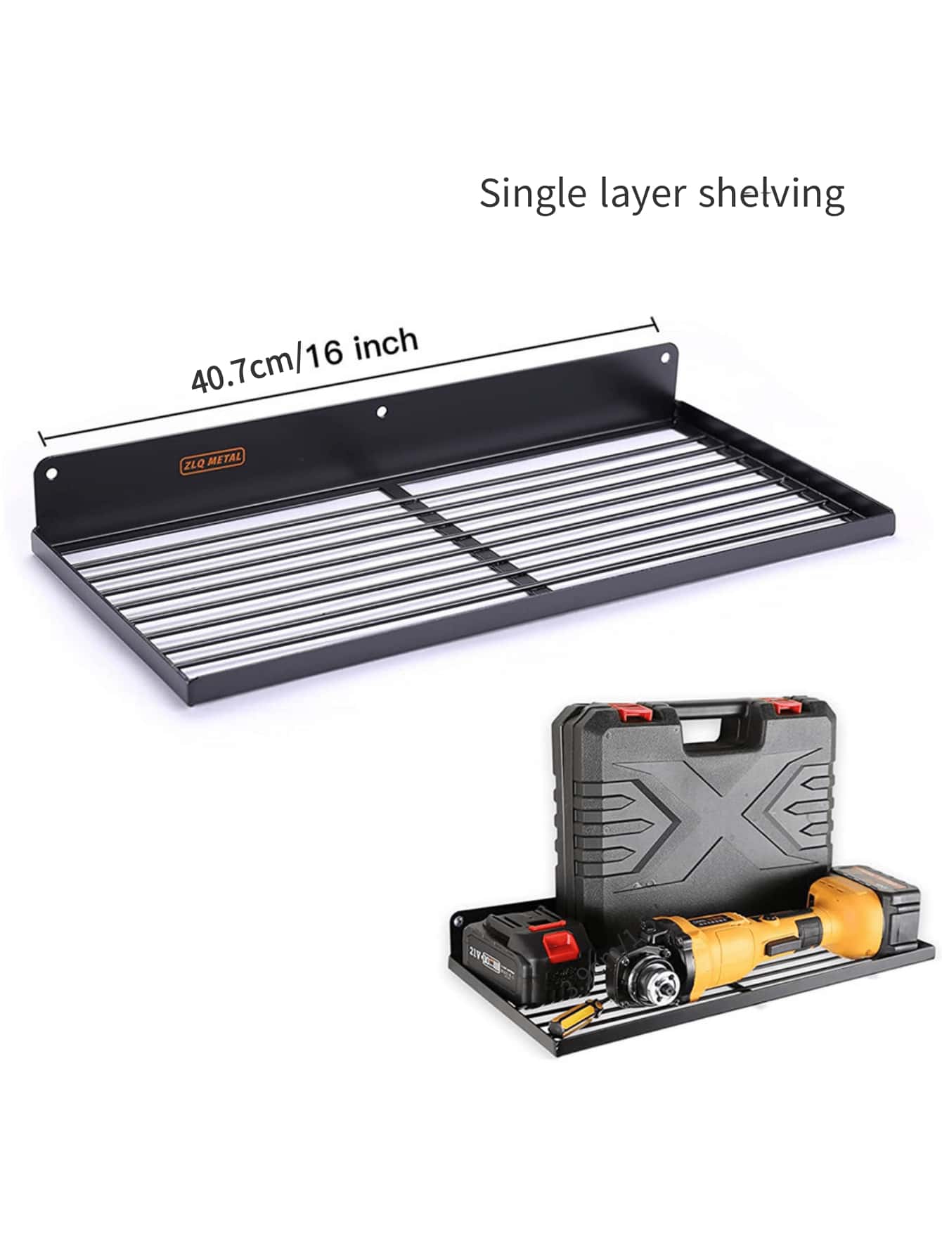 One piece, iron art electric drill screwdriver tool rack, wall mounted ...