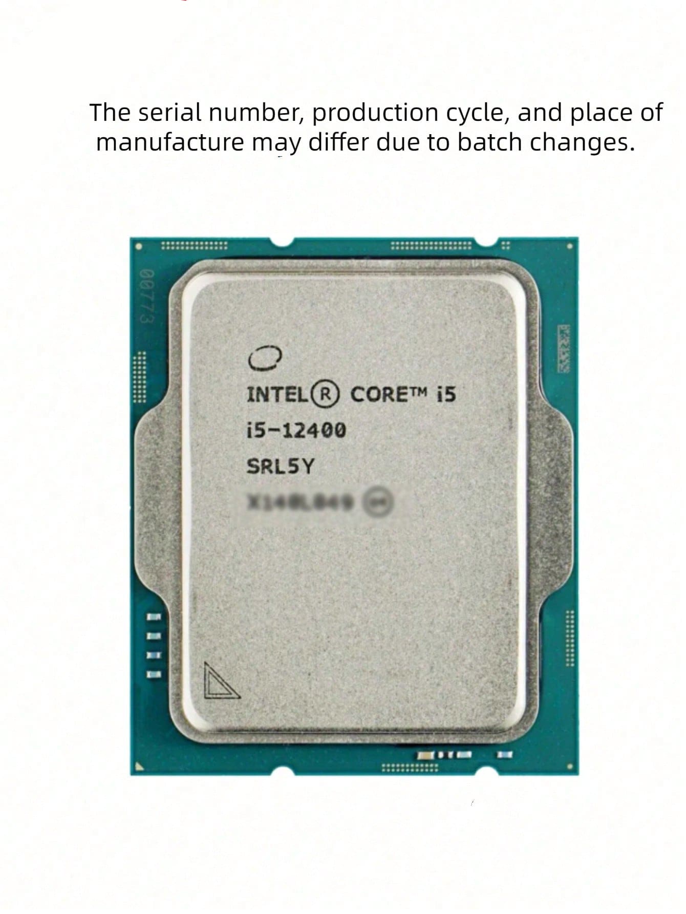 Intel Core I5-12400 I5 12400 2.5ghz 6-core 12-thread Cpu Processor 10nm ...
